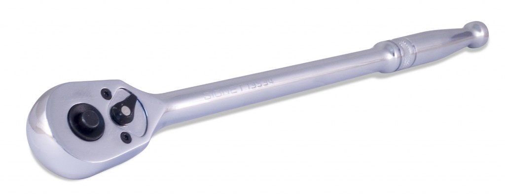 3/8 DRIVE CHROME RATCHET HANDLE EXTRA LONG 45 TOOTH | Signet