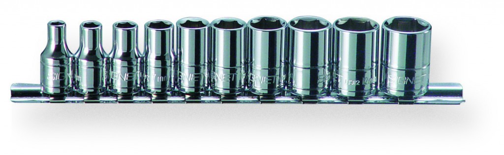 1/2 DRIVE CHROME SOCKET SET REGULAR 6 POINT 15 PIECE METRIC | Signet